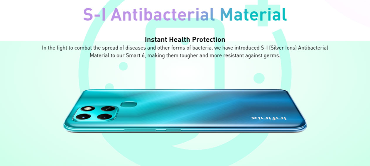 Infinix Smart 6 (X6511B)3G/(X657)4G 500nits 6.6’’ HD+ Waterdrop ...