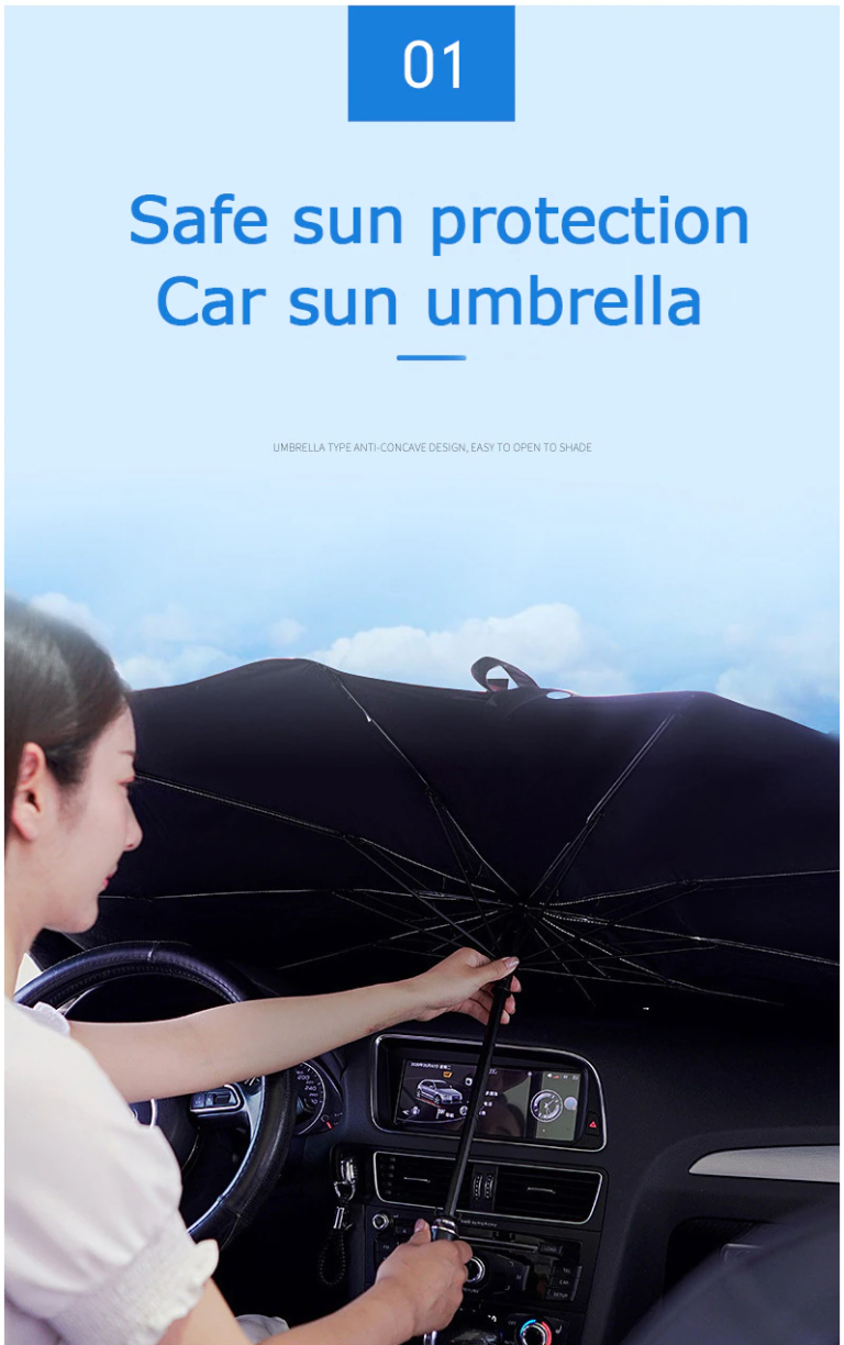 Car Sun Shade Protector Parasol Auto Front Window Sunshade Covers Car ...