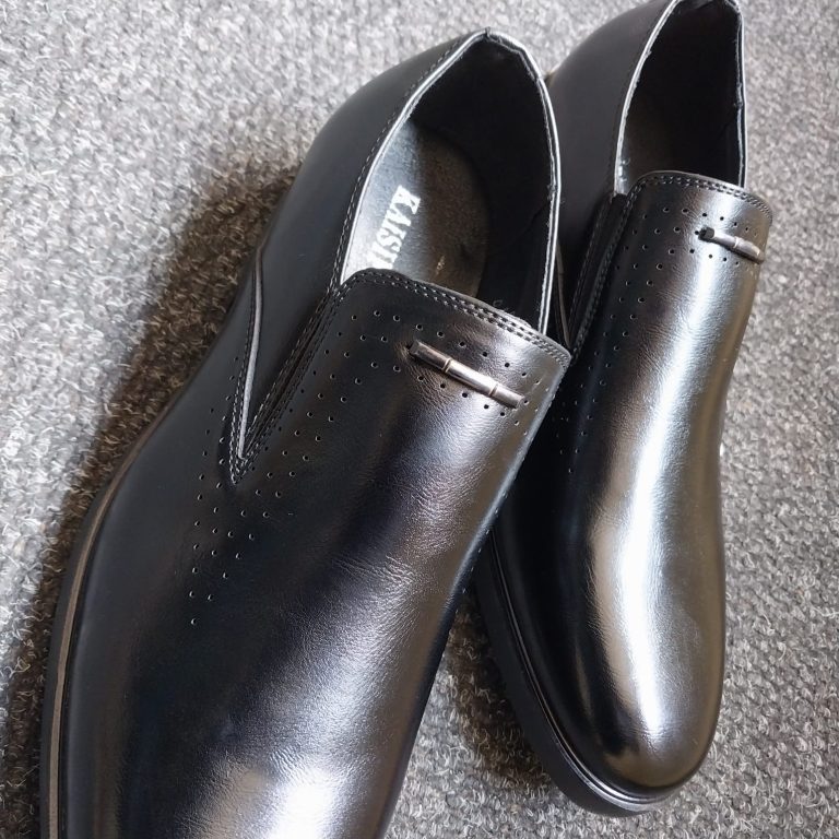 Formal Flip-on PU Leather Smart Shoes With Light Rubber Soles and Neat ...