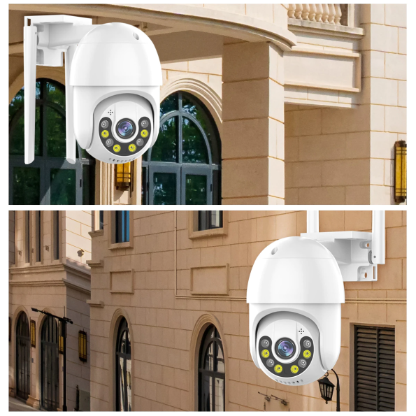 3MP 5MP PTZ WIFI IP Camera Audio CCTV Surveillance Outdoor 4X Digital ...