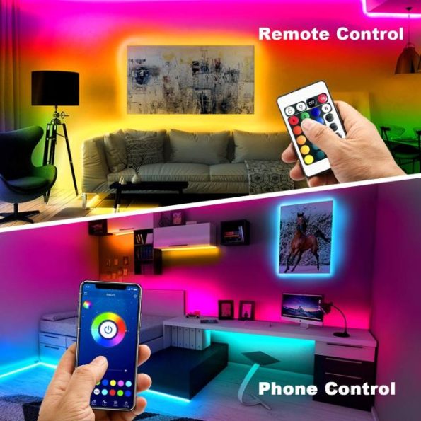 10M 5M Led Strip Light RGB Infrared Bluetooth controller luces Luminous ...