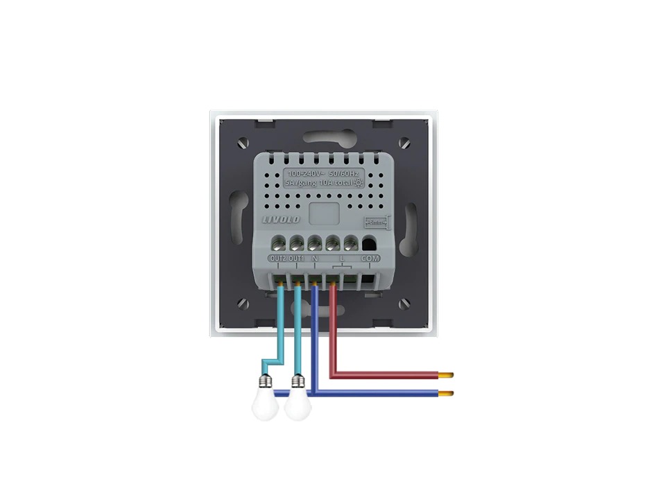 Livolo WiFi Smart Touch Wall Switch,Glass Panel Light Switch with ...