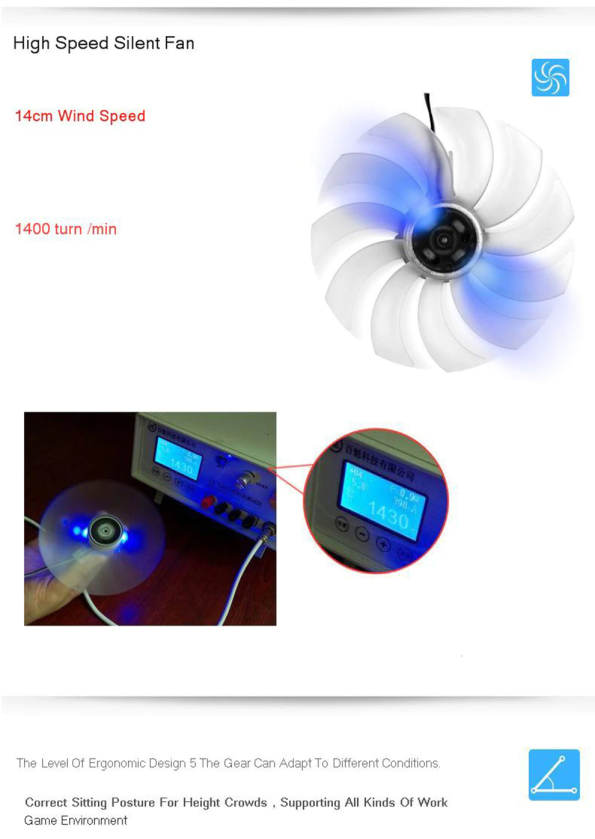 SeenDa Cooling Laptop Stand with 2 Fans USB Cooling Led Screen Cooling ...