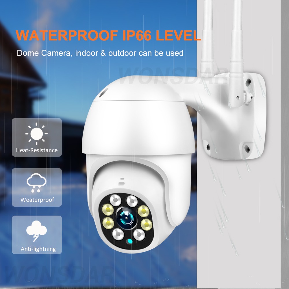5MP PTZ Wifi IP Camera 4K 8MP HD Outdoor 4X Digital Zoom Security CCTV ...