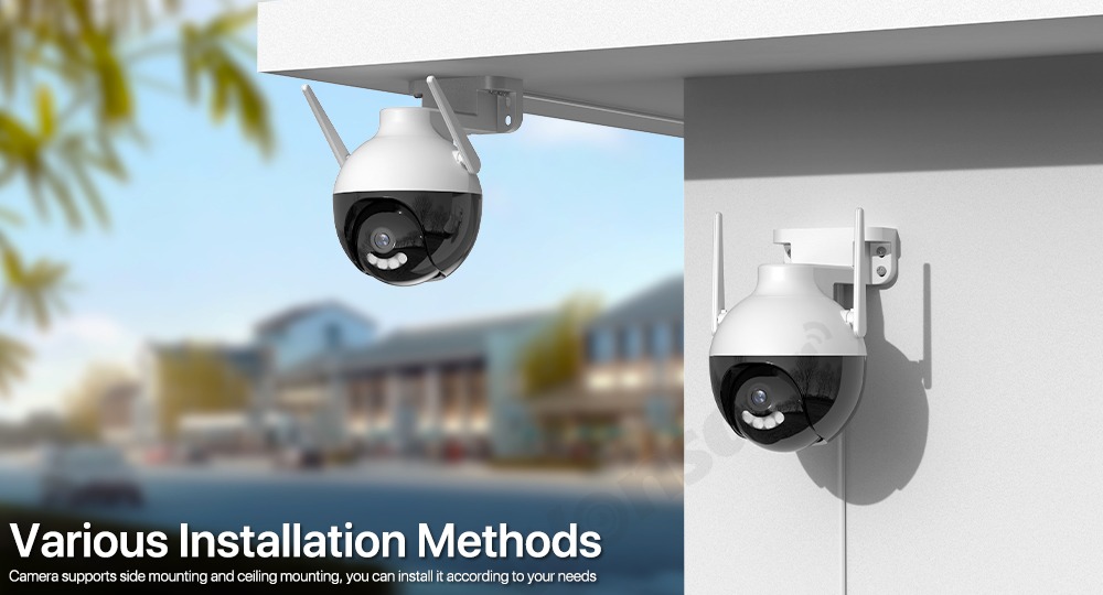 8MP PTZ WiFi IP Camera 4K H.265 PTZ Camera Outdoor AI Human Detection ...