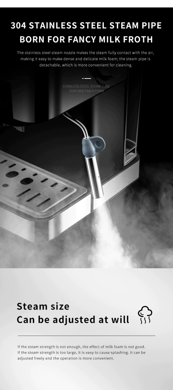 Sokany 6862 Semi-Automatic Portable 15 Bar Espresso Coffee Machine ...