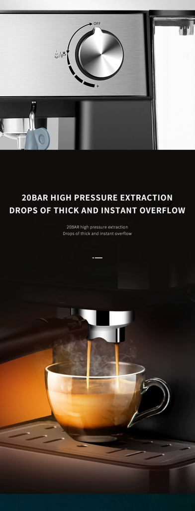 Sokany 6862 Semi-Automatic Portable 15 Bar Espresso Coffee Machine ...
