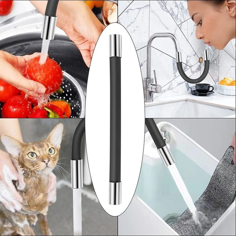 Kitchen Faucet Extension Hose Bathroom 360° Rotation Bending Faucet ...