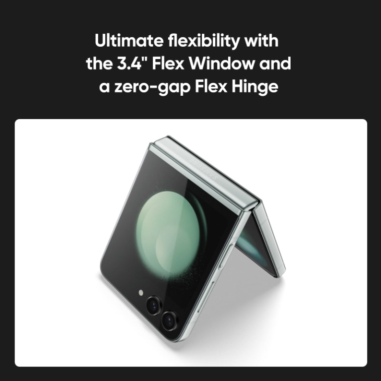 Samsung Galaxy Z Flip 5 5G, 6.7'' 120Hz Foldable Dynamic AMOLED 2X ...