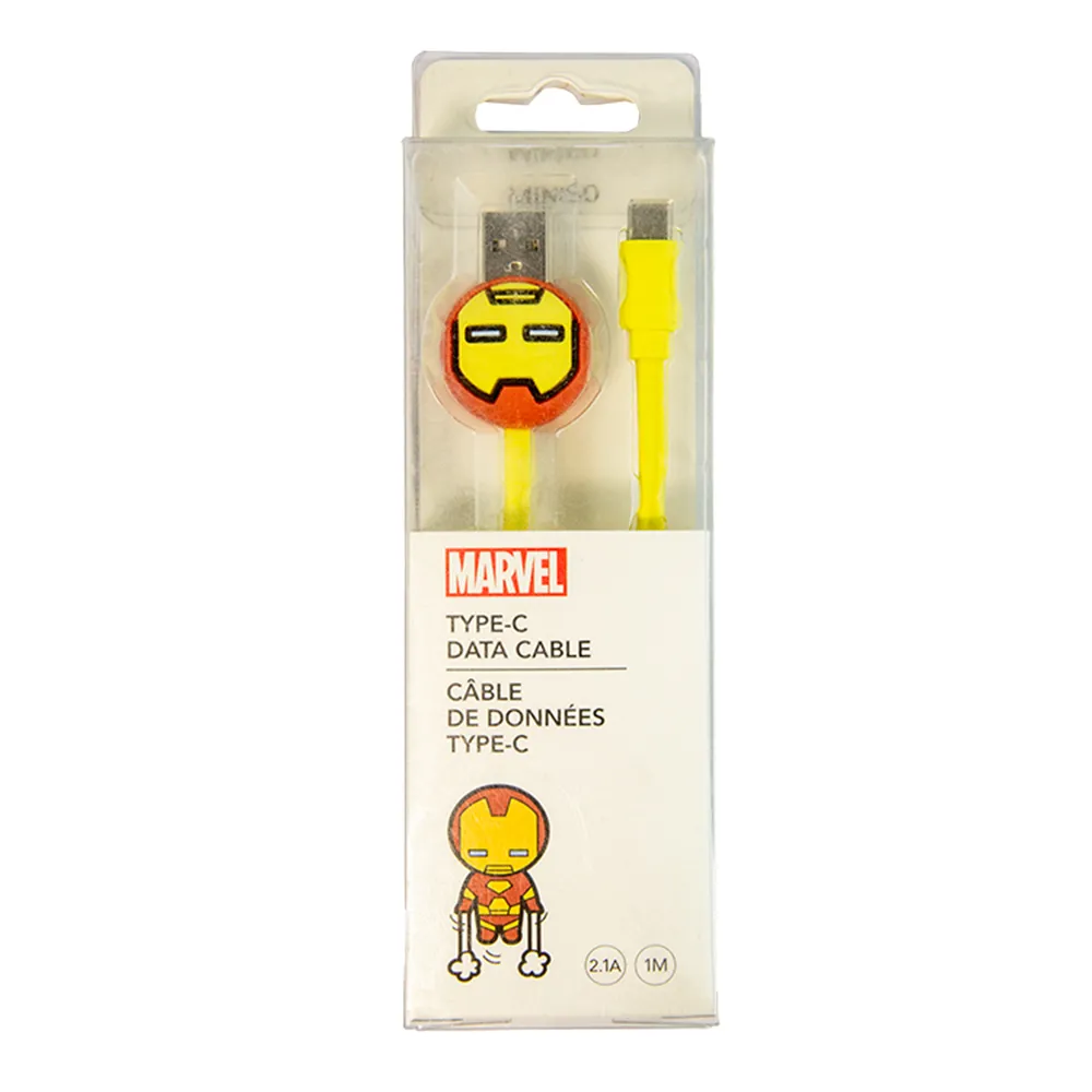MARVEL USB Cable Type C Fast Charger - Iron Man - Sophie's Online Shopping
