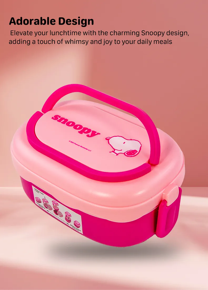 Snoopy Collection Double Layered Bento Box - 1600mL - Sophie's Online ...