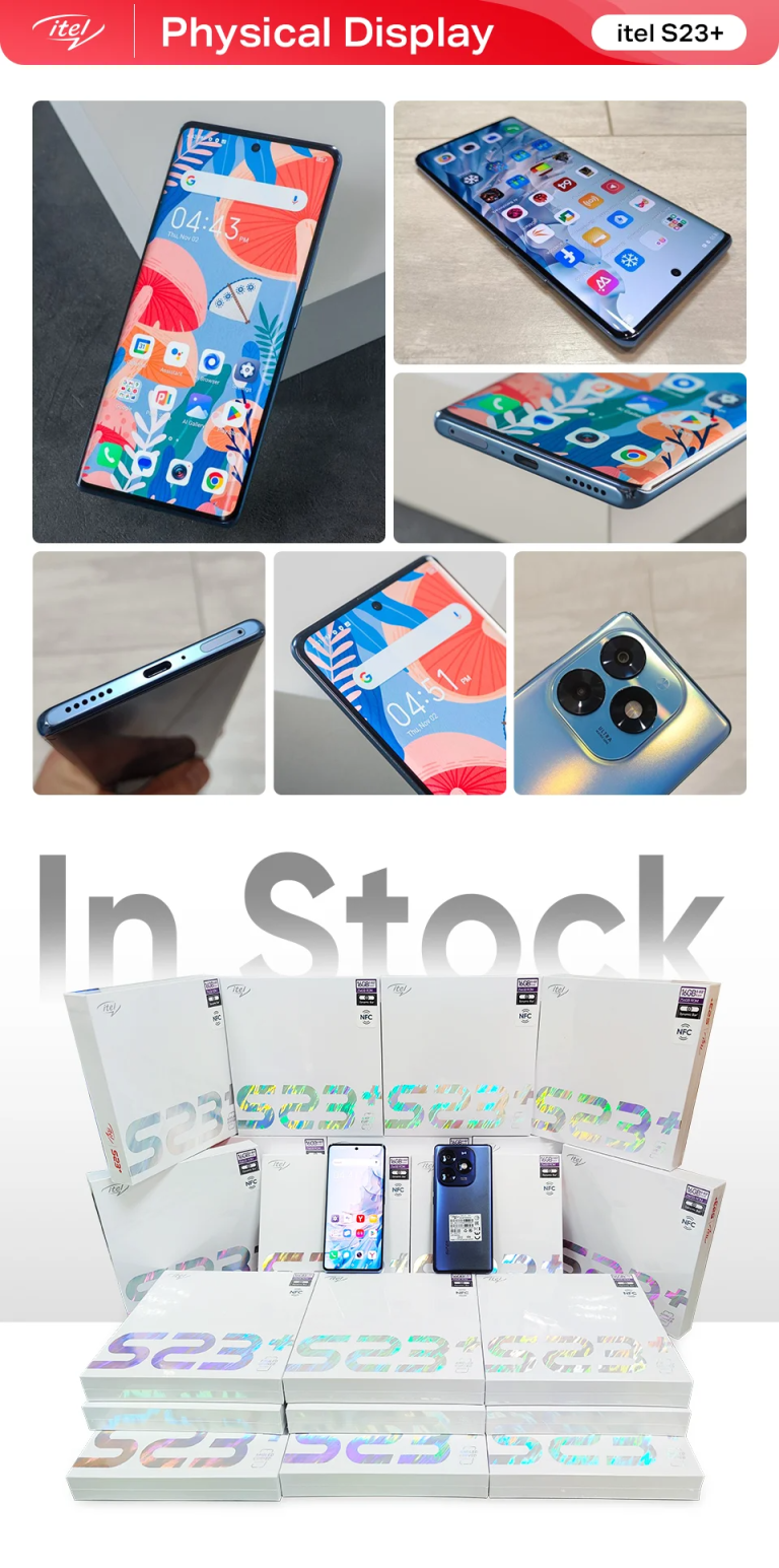 Itel S23+ (Plus) 4G, 6.78" FHD+ AMOLED Curved Screen Unisoc Tiger T616 ...