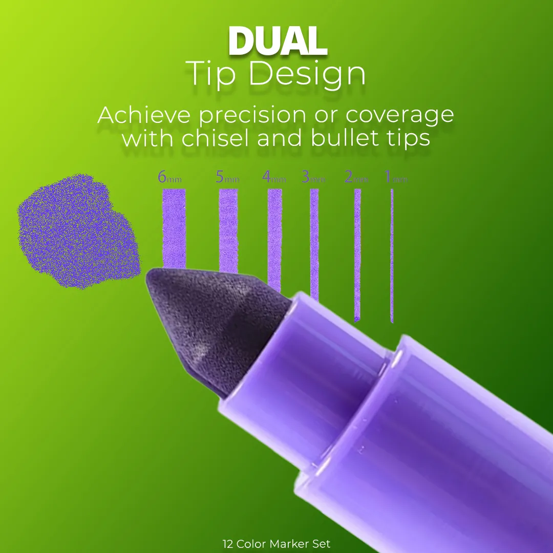 12 Color Marker Set - Sophie's Online Shopping