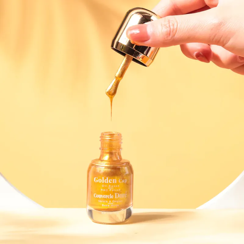 Golden Cap Oil-based Nail Polish - Sophie's Online Shopping
