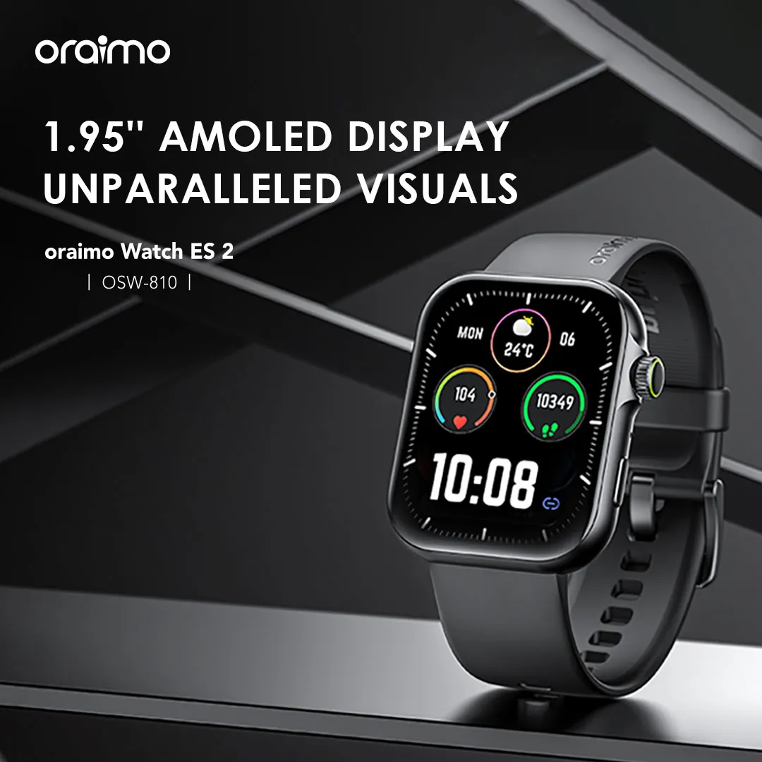 Oraimo Watch ES 2 OSW-810 1.95" AMOLED IP68 Smart Watch - Sophie's ...